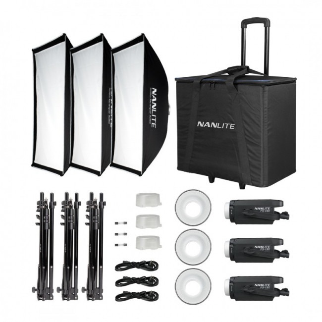 Nanlite FS-150 Três Kits Com Tripé - Nanlite Brasil